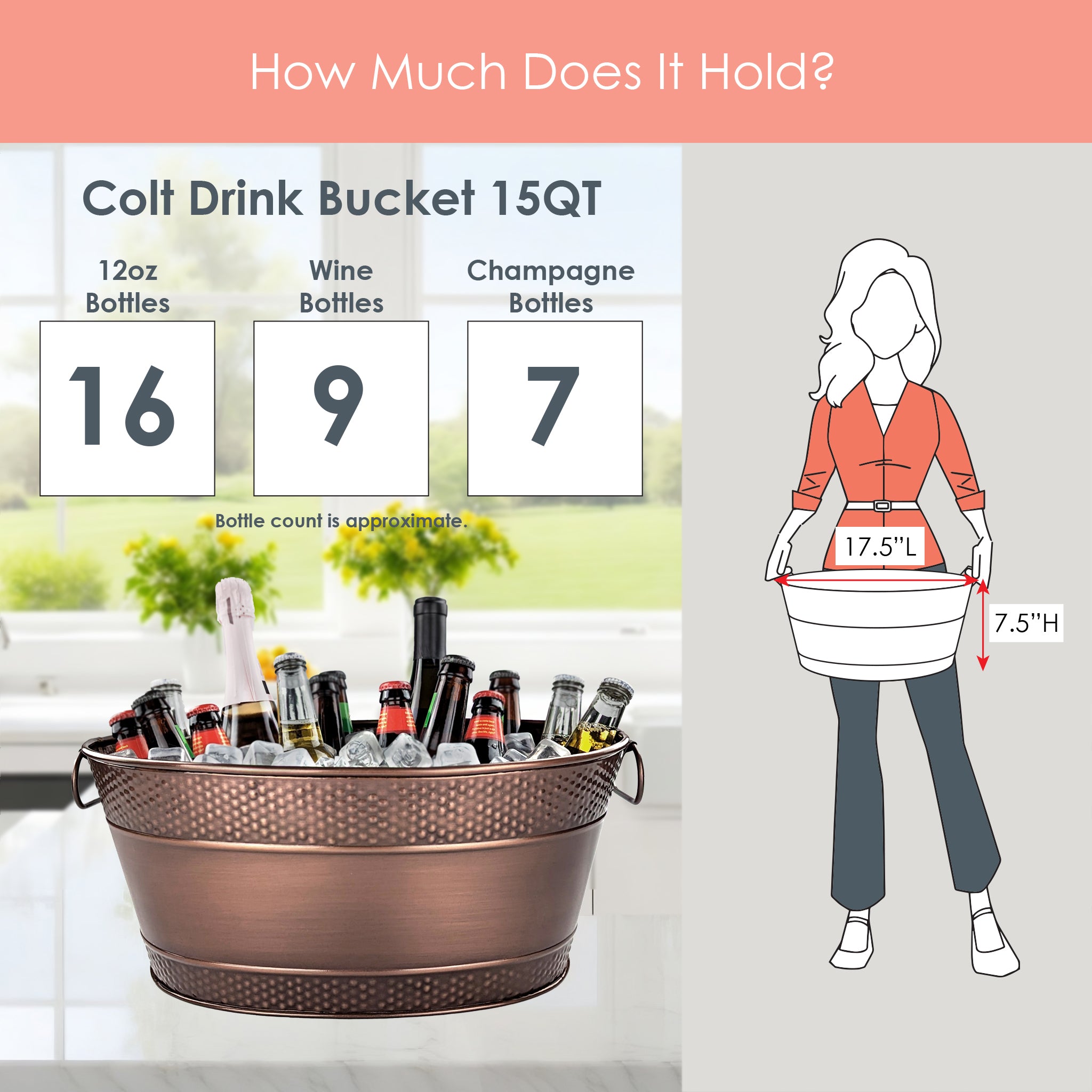 Personalized Party Bucket and Wine Chiller Copper - Colt – Chilled-Designs