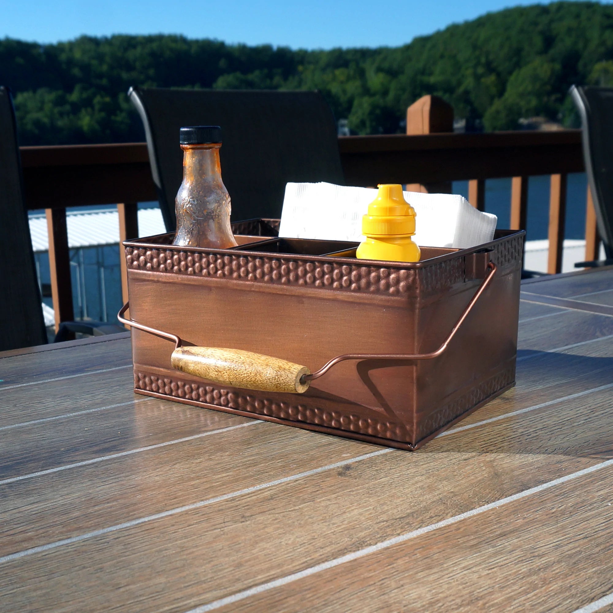 Condiment & Napkin Caddy in Antique Copper - The Pub – Chilled-Designs