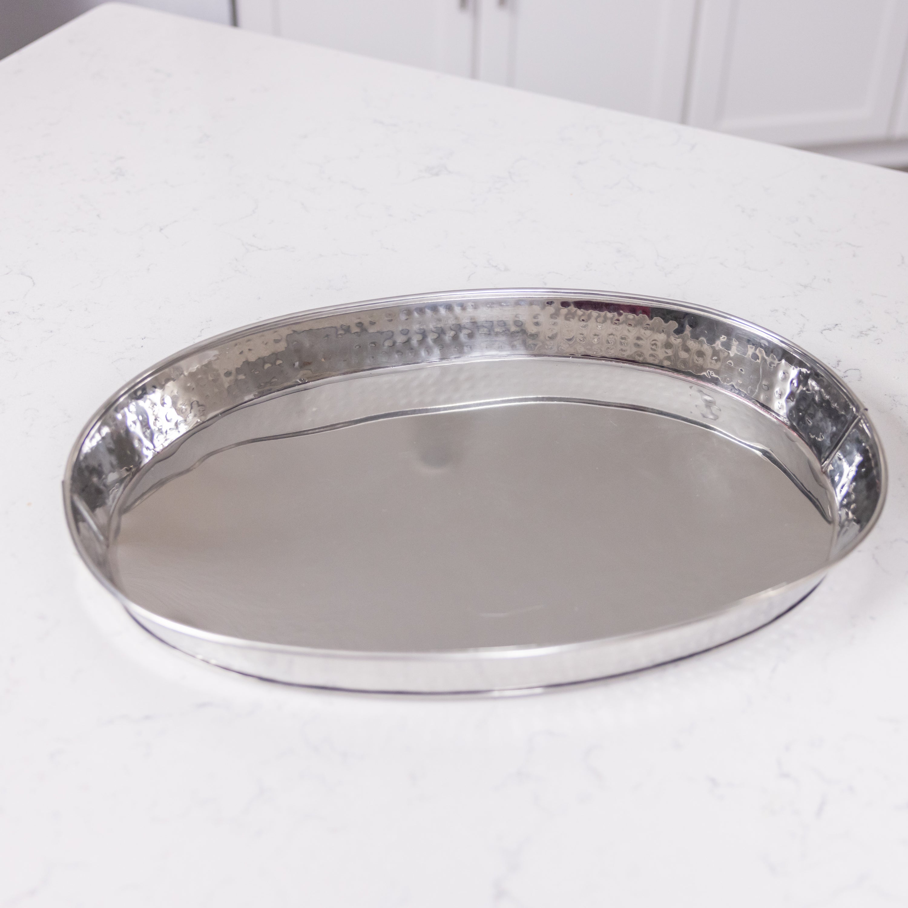 BREKX Kingston Serving Tray Metal Stainless Steel for Parties – Chilled ...