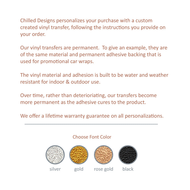 Personalized Party Bucket and Wine Chiller in Hammered Stainless Steel ...