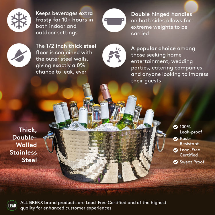 Personalized Beverage Tub | Insulated Stainless Steel - Anchored by ...